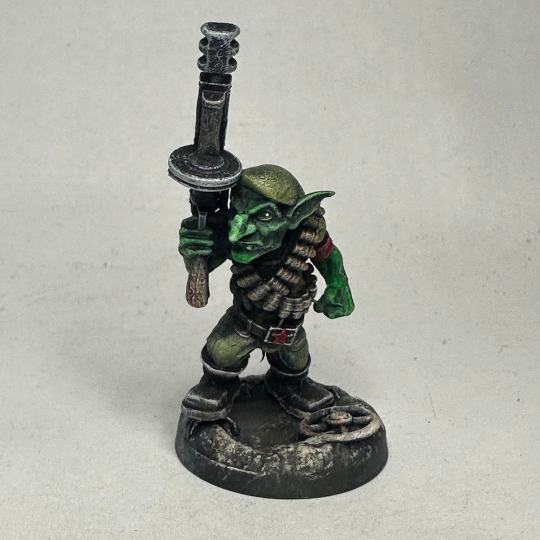 Painted Miniatures/custom Kitbash /space Goblin Rebel/tankie/mr ...