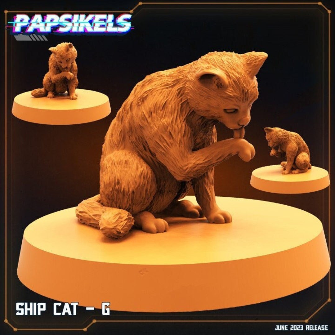 Papsikels Miniatures/ship Cat G/cyberpunk/shadowrun/killteam - Etsy