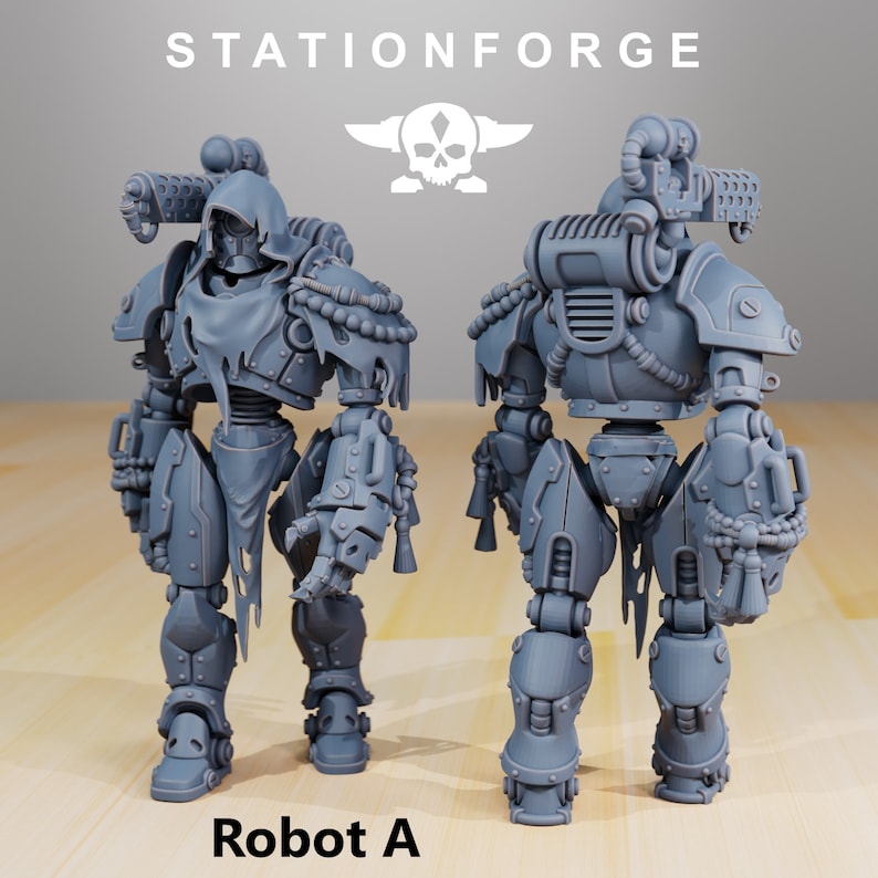 Stationforge Miniatures/scavenger Droidex/killteam/big Robot - Etsy