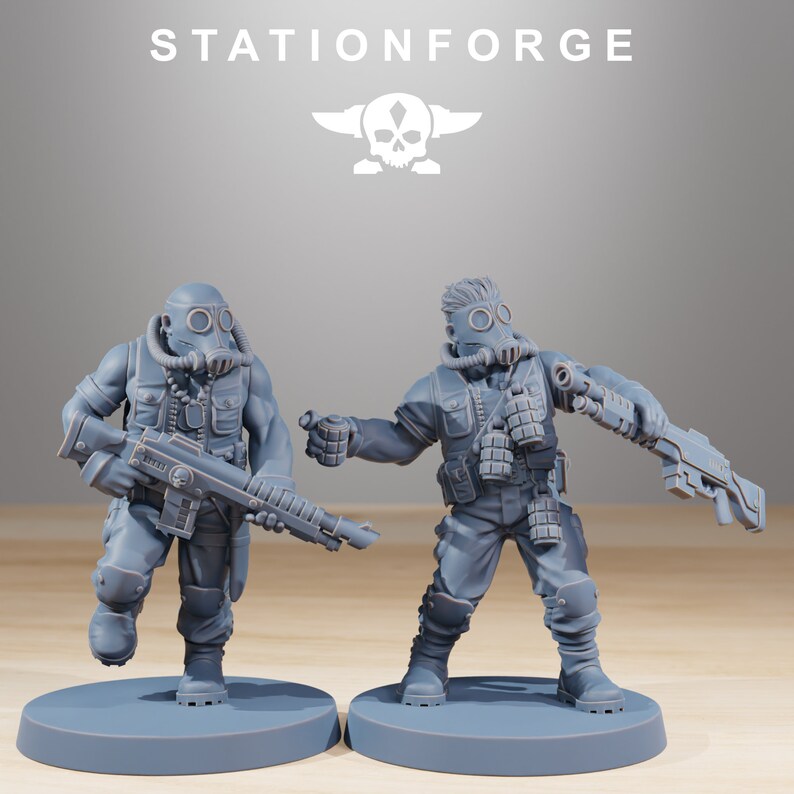 Stationforge Miniatures/grimguard Jungle Fighters/killteam - Etsy