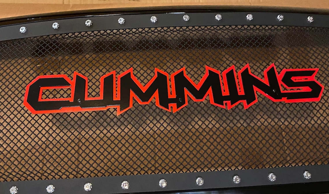 Cummins Steel Grille Emblem 22" - Etsy