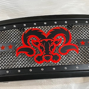 Smoke Ram Steel Grille Emblem Multiple Sizes & Colors - Etsy