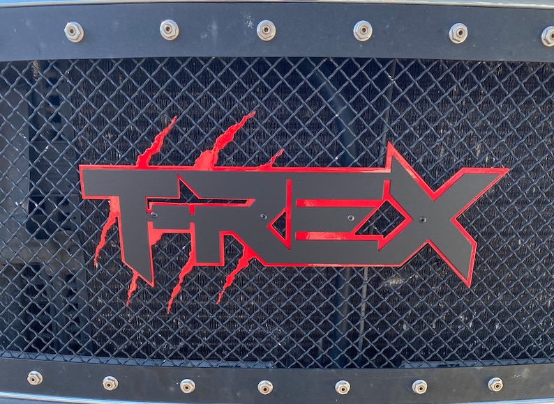 T-REX Steel Grille Emblem - Etsy