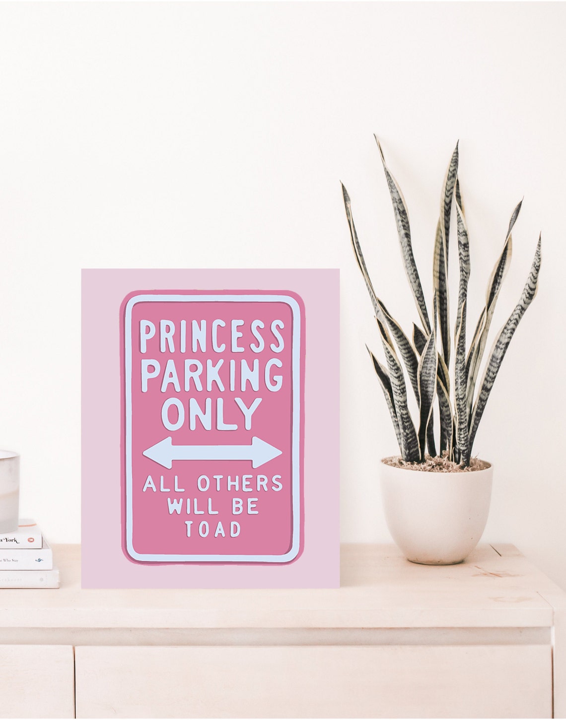 Princess Parking Only Poster Preppy Parking Sign Printable - Etsy