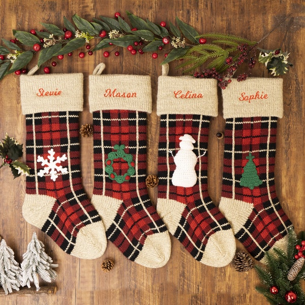 Plaid Stocking - Etsy