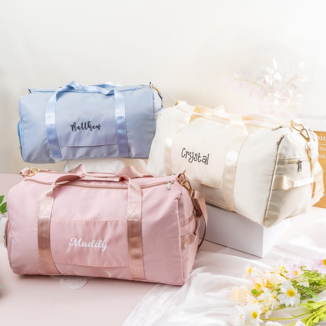 Personalized Duffle Bag: Monogrammed Weekender Travel Bag - Etsy