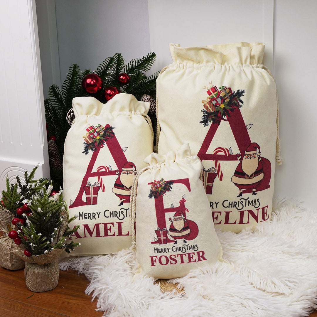 Personalized Christmas Toy Sack, Custom Santa Sack, Christmas Sack With ...