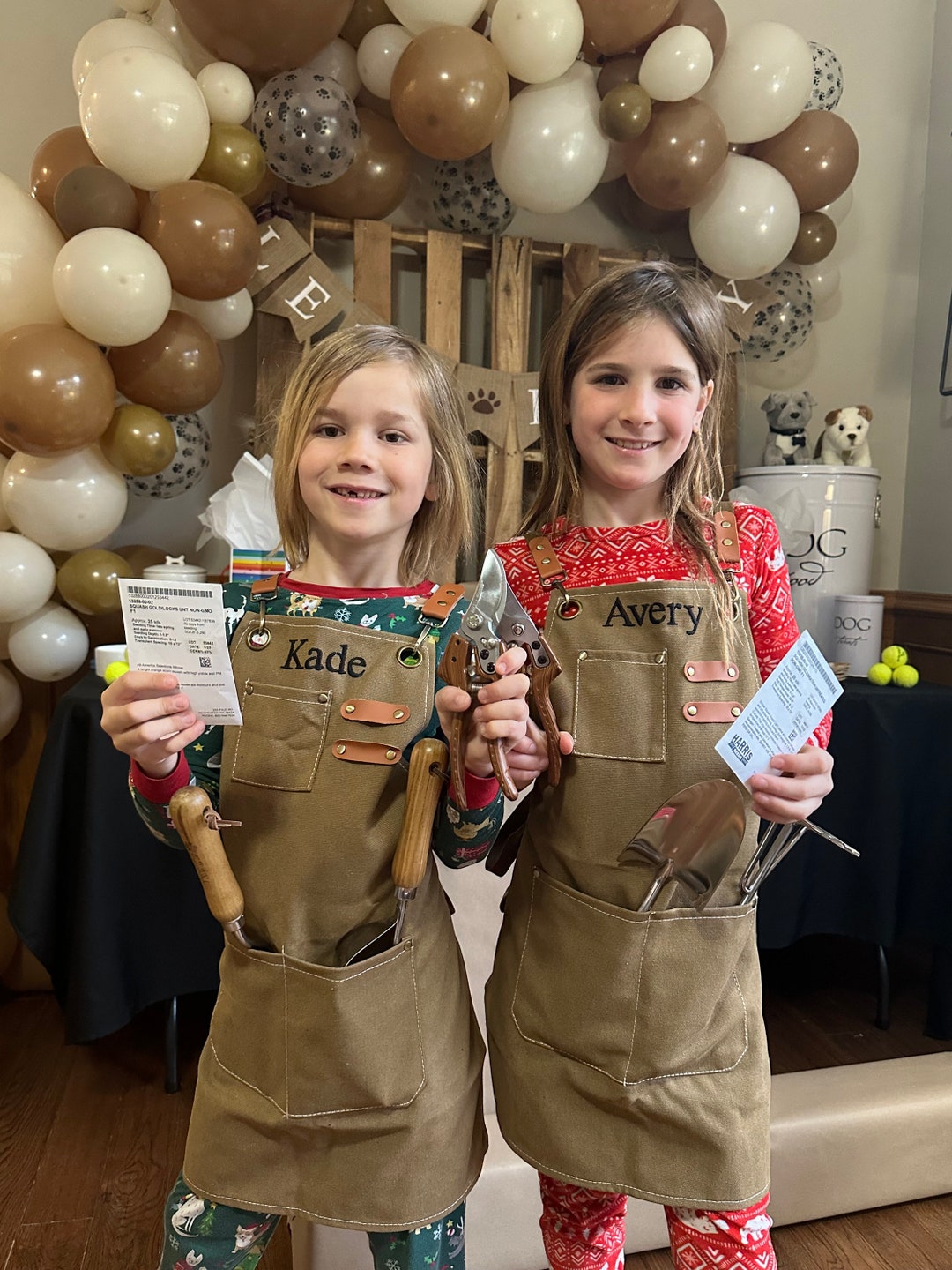 Personalized Kids Denim Apron: Embroidered Name, Art Smock - Etsy