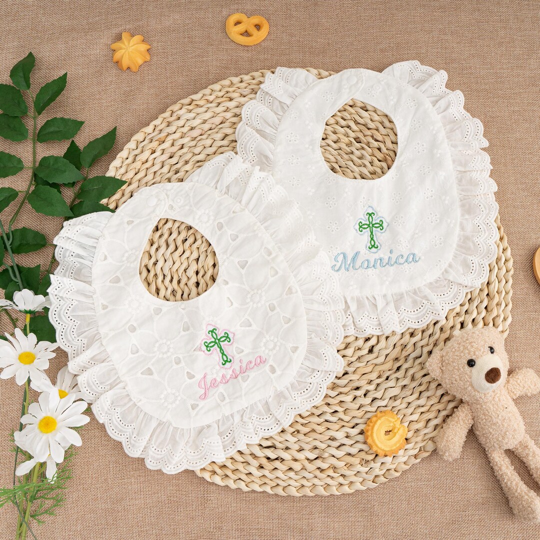 Personalized Baby Bib Custom Baby Girl Bibs With Embroidered Name ...