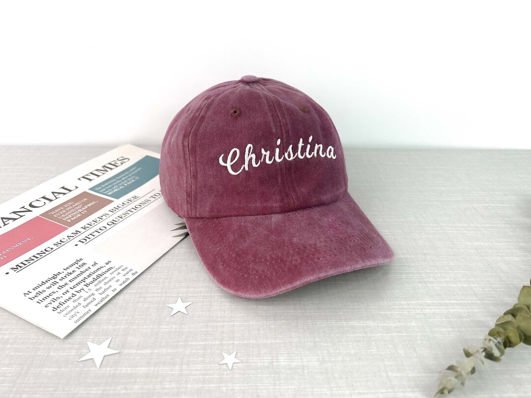 Personalized Adult Ball Cap, Initials Hat, Unisex Ball Cap, Embroidered ...