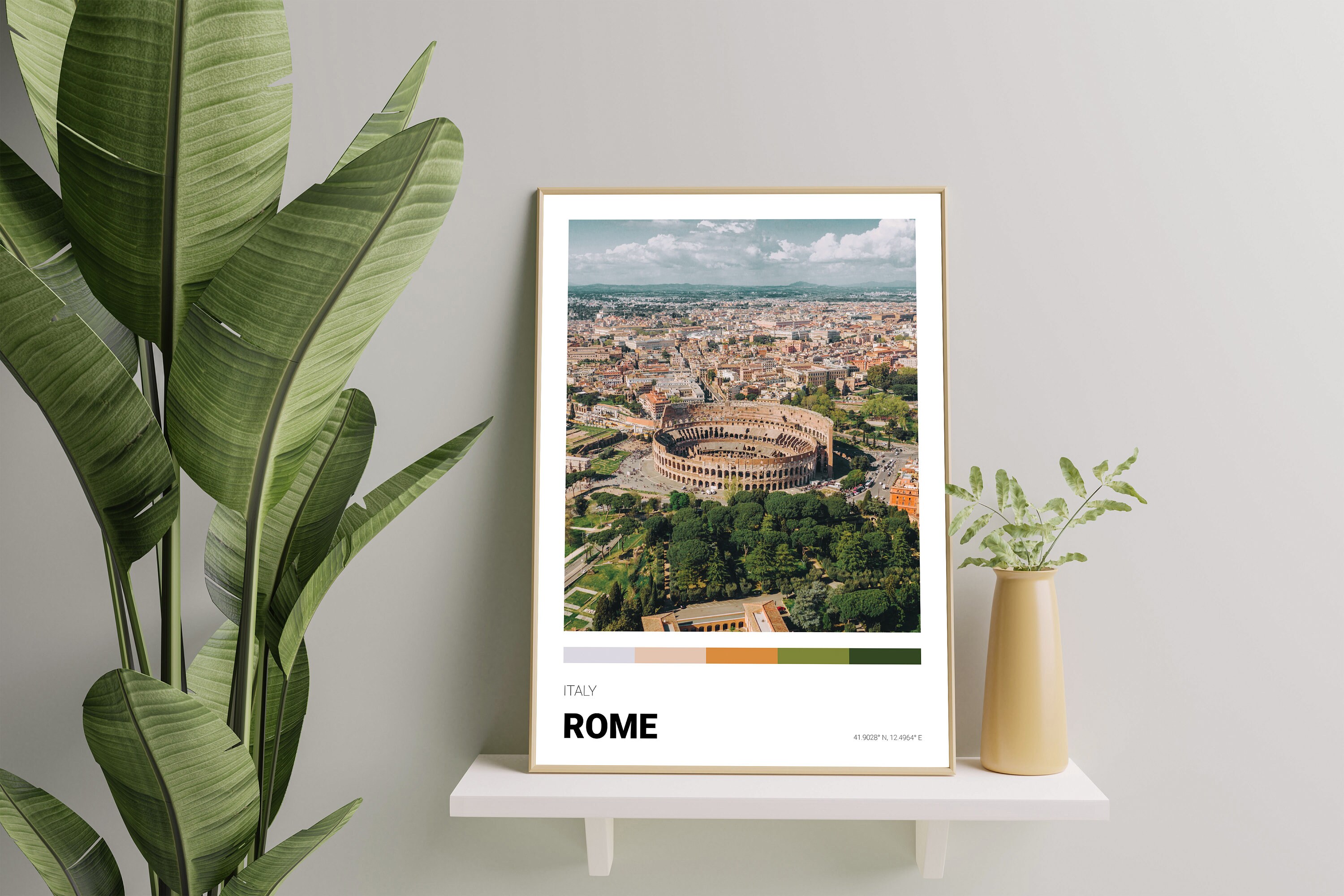 Rome, Poster, Italy Print, Colosseum Roman Forum, Printable Wall Art ...