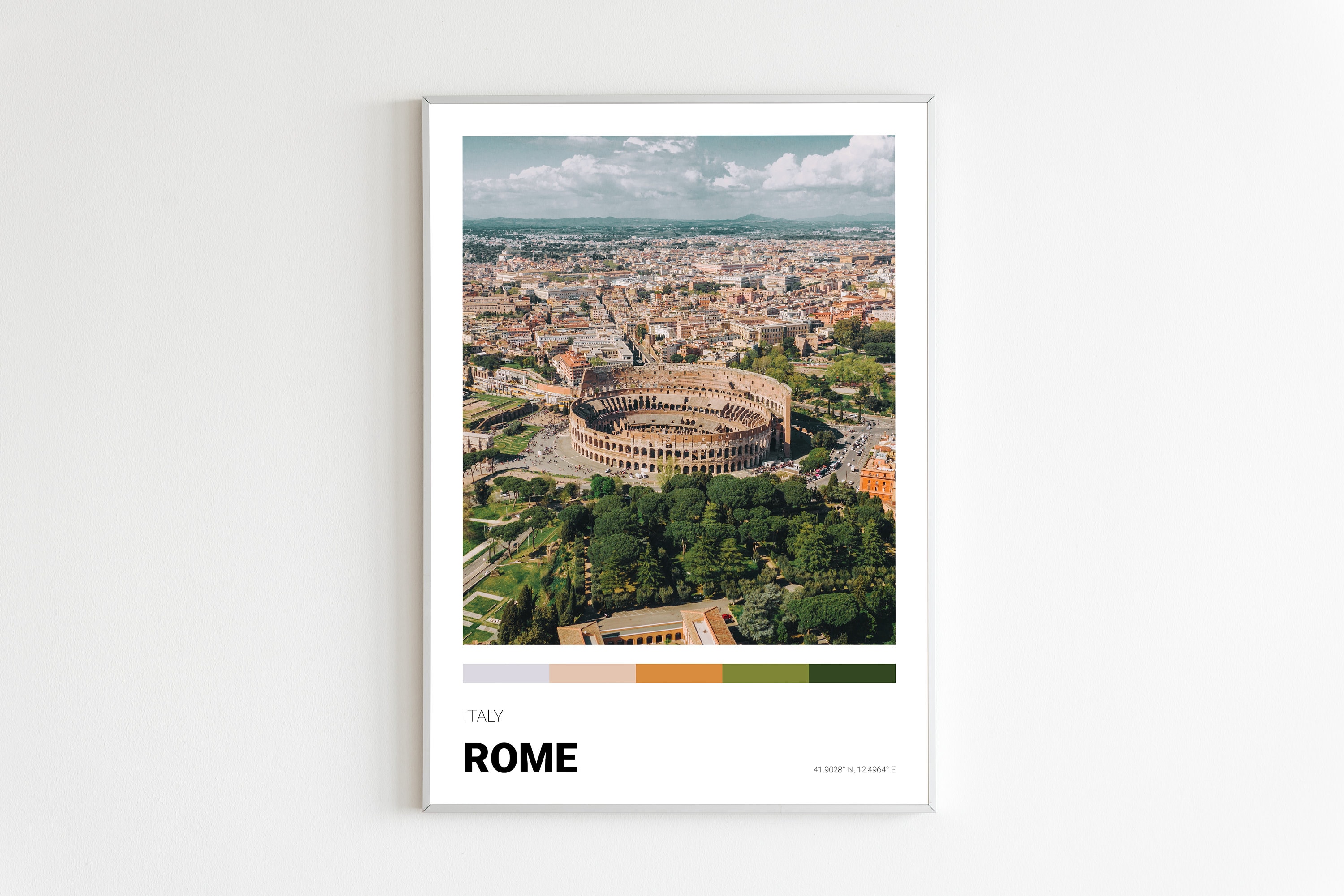 Rome, Poster, Italy Print, Colosseum Roman Forum, Printable Wall Art ...