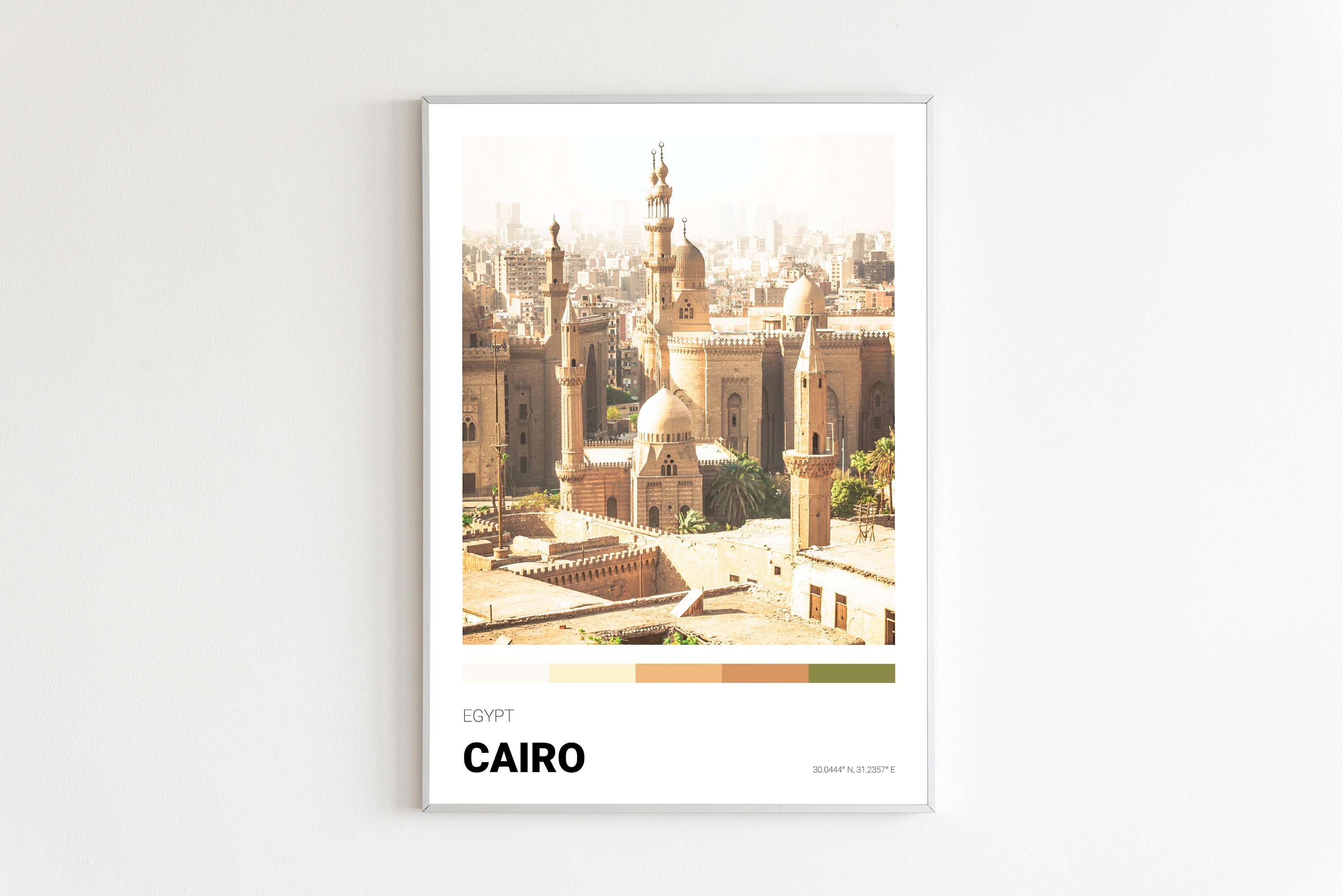 Cairo Print, Egypt Poster, Great Pyramids of Giza, Khan El-khalili ...