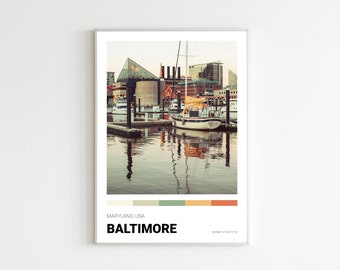 Baltimore Travel Poster - Etsy