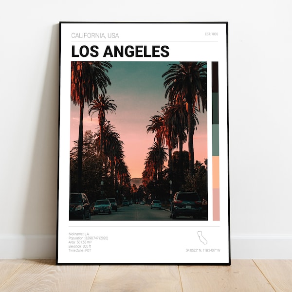 Los Angeles Poster - Etsy