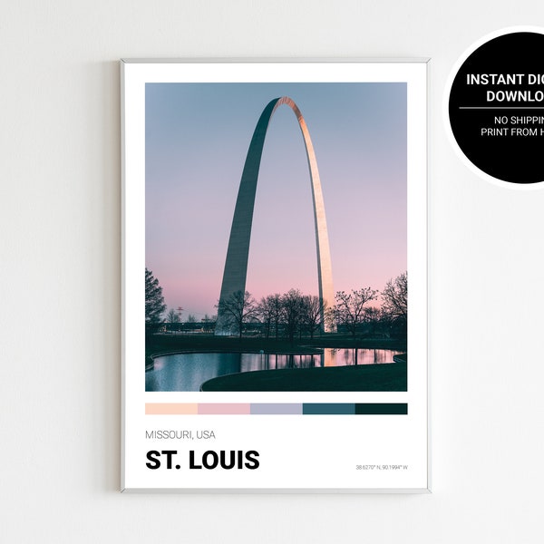 St Louis Poster - Etsy
