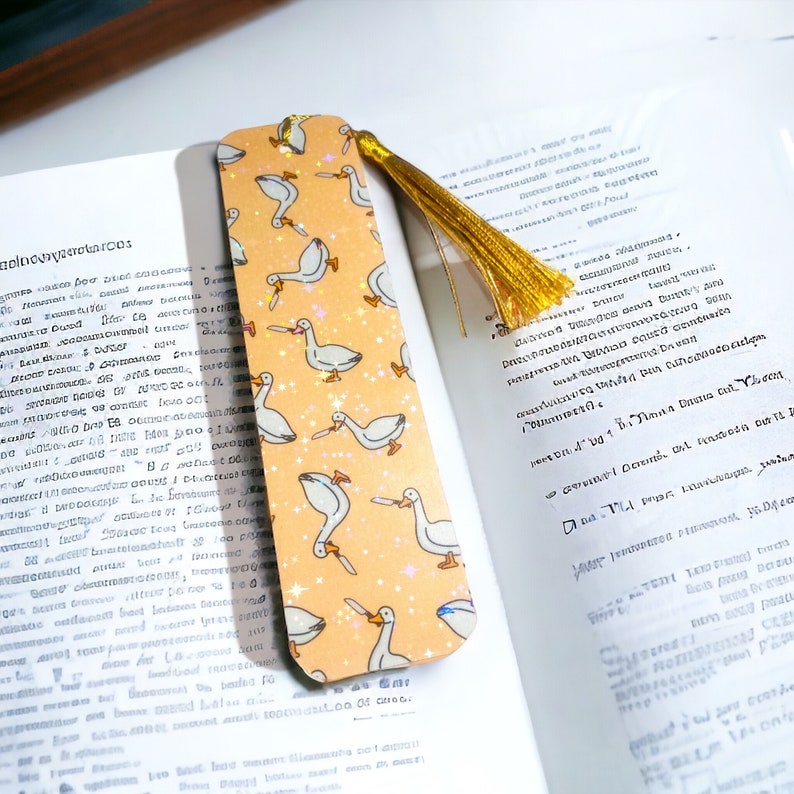 Goose With Knife Bookmark | Funny Bookmarks, Meme Bookmarks, Goose ...
