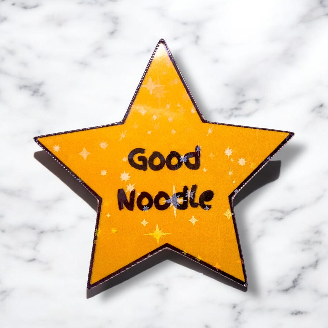 Good Noodle Star Stickers | Funny Stickers, Meme Stickers, Good Noodle ...