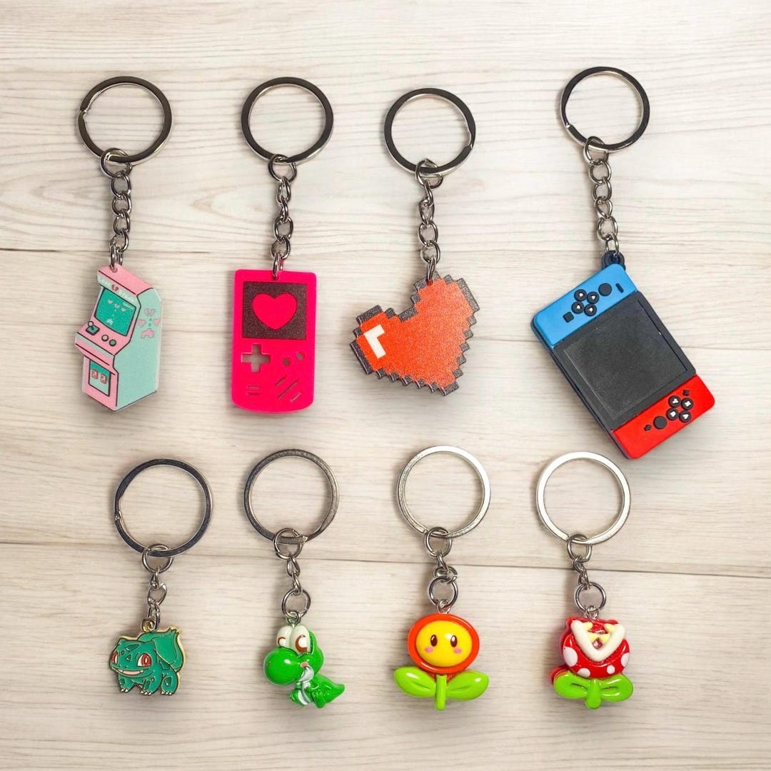 Gaming Keychains | Nintendo Keychain, Gaming Accessories, Video Game ...