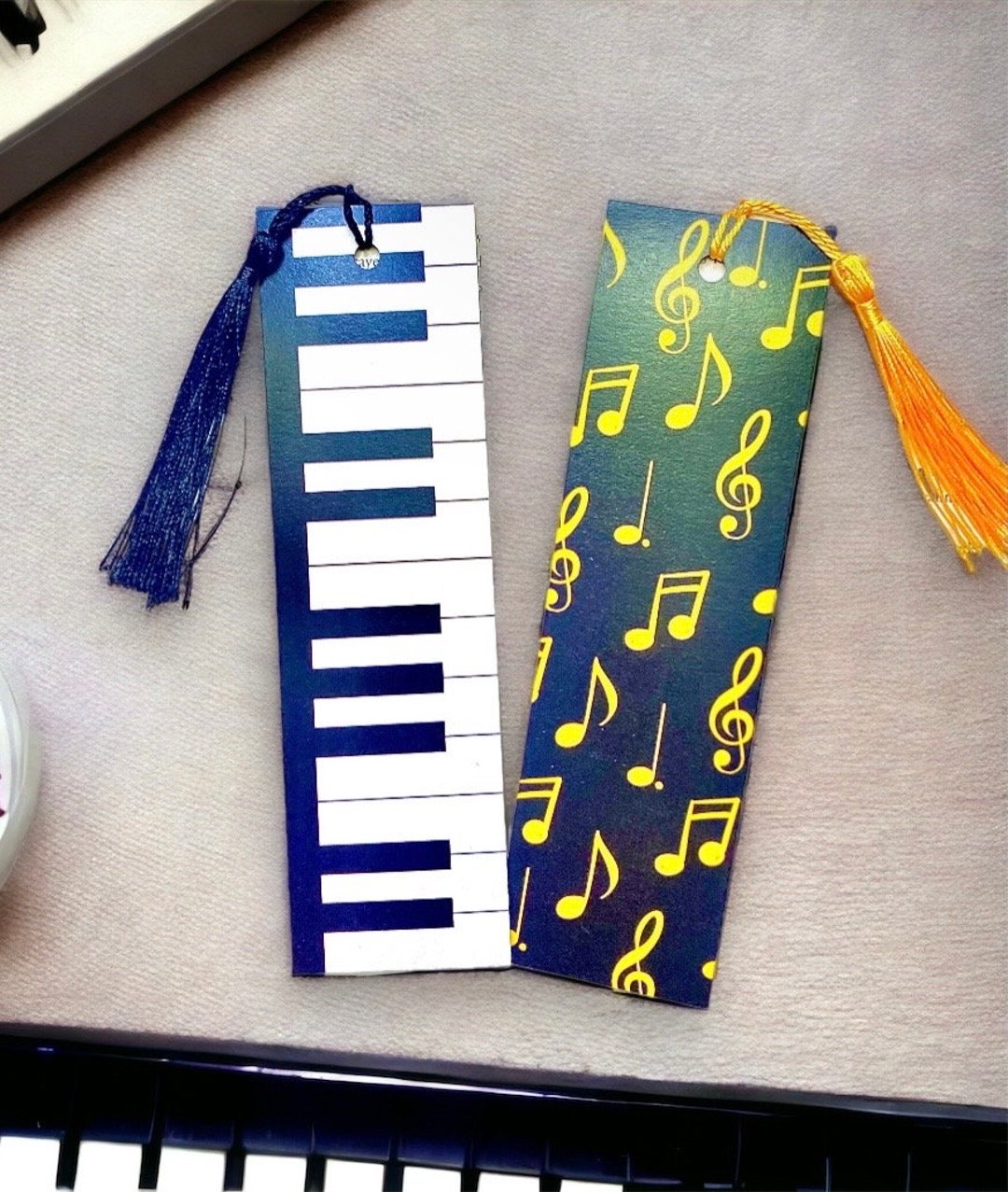 Music Bookmarks | Piano Boomarks, Piano Gifts, Piano Art, Music Note ...
