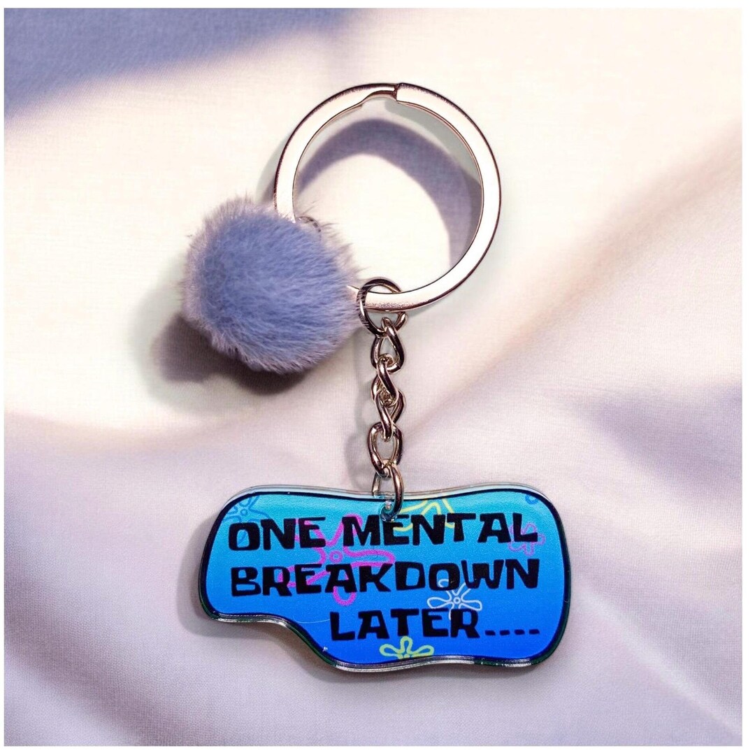 Mental Breakdown Keychain Funny Keychains, Cartoon, Cartoon Keychains ...