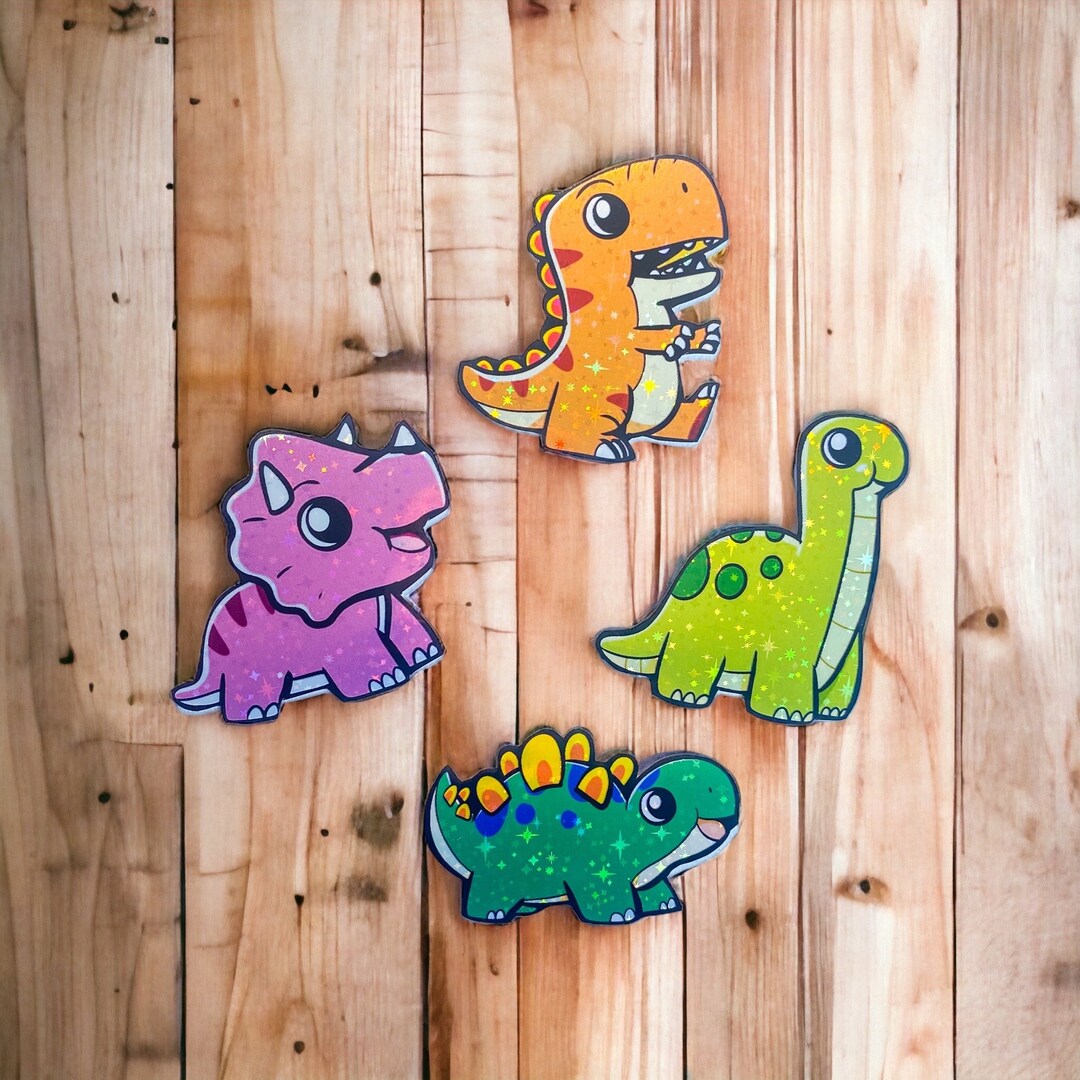 Dinosaur Sticker Set Dinosaur Accessories, Kids Stickers, Triceratops ...
