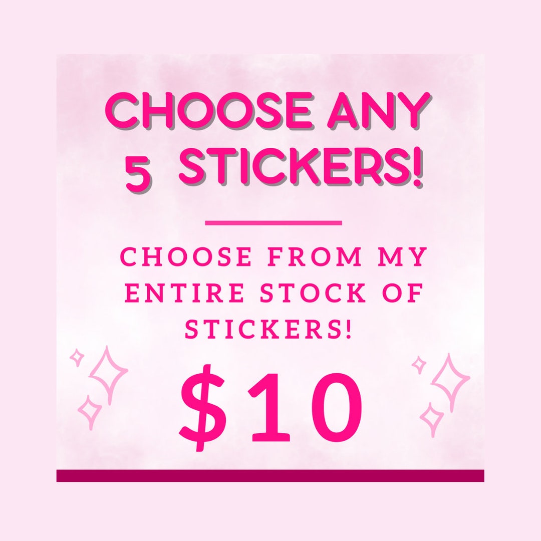 Choose Any 5 Stickers Laptop Stickers, Funny Stickers, Gaming Stickers ...
