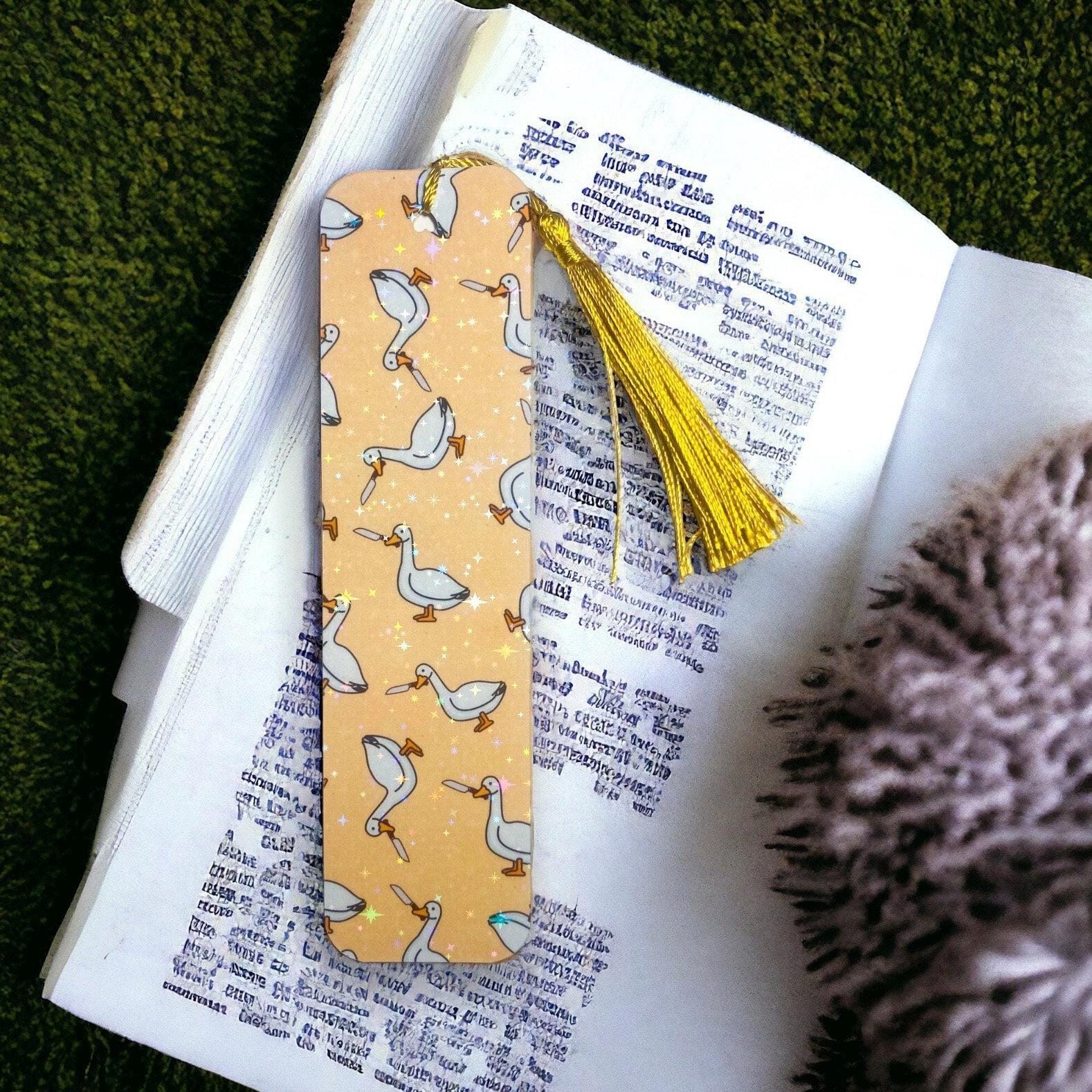 Goose With Knife Bookmark | Funny Bookmarks, Meme Bookmarks, Goose ...