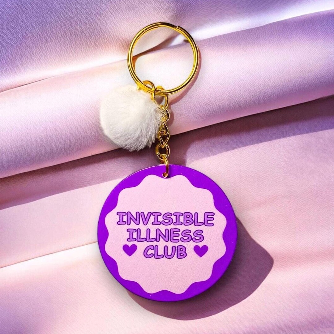 Invisible Illness Club Keychain | Spoonie Gifts, Invisible Illness ...
