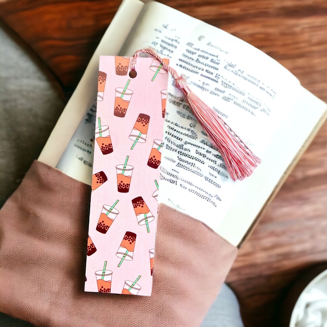 Boba Bookmarks Holographic Bookmark, Cute Bookmarks, Fun Bookmarks ...