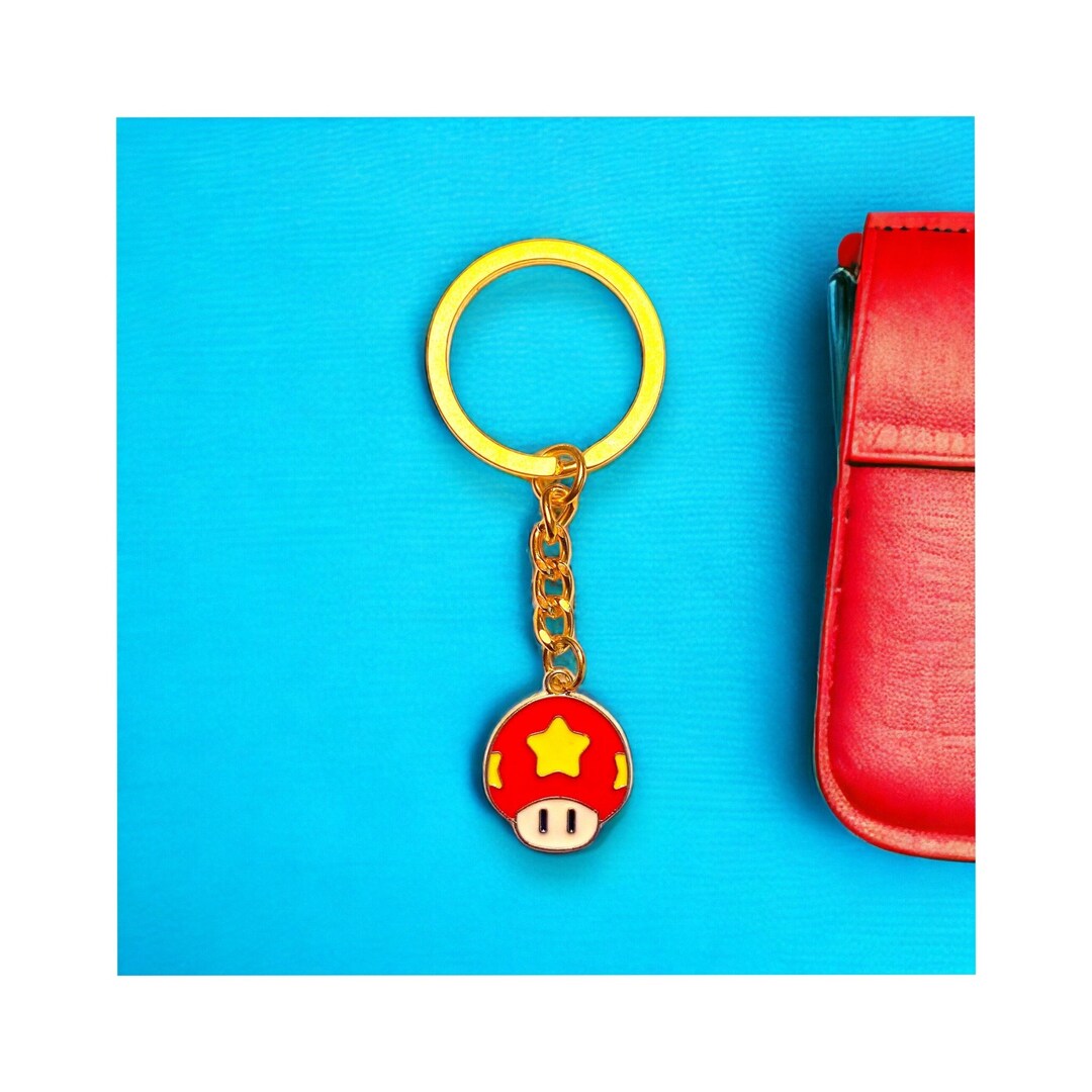 Nintendo Mushroom Keychains Video Game Keychain, Gaming, Gamer ...