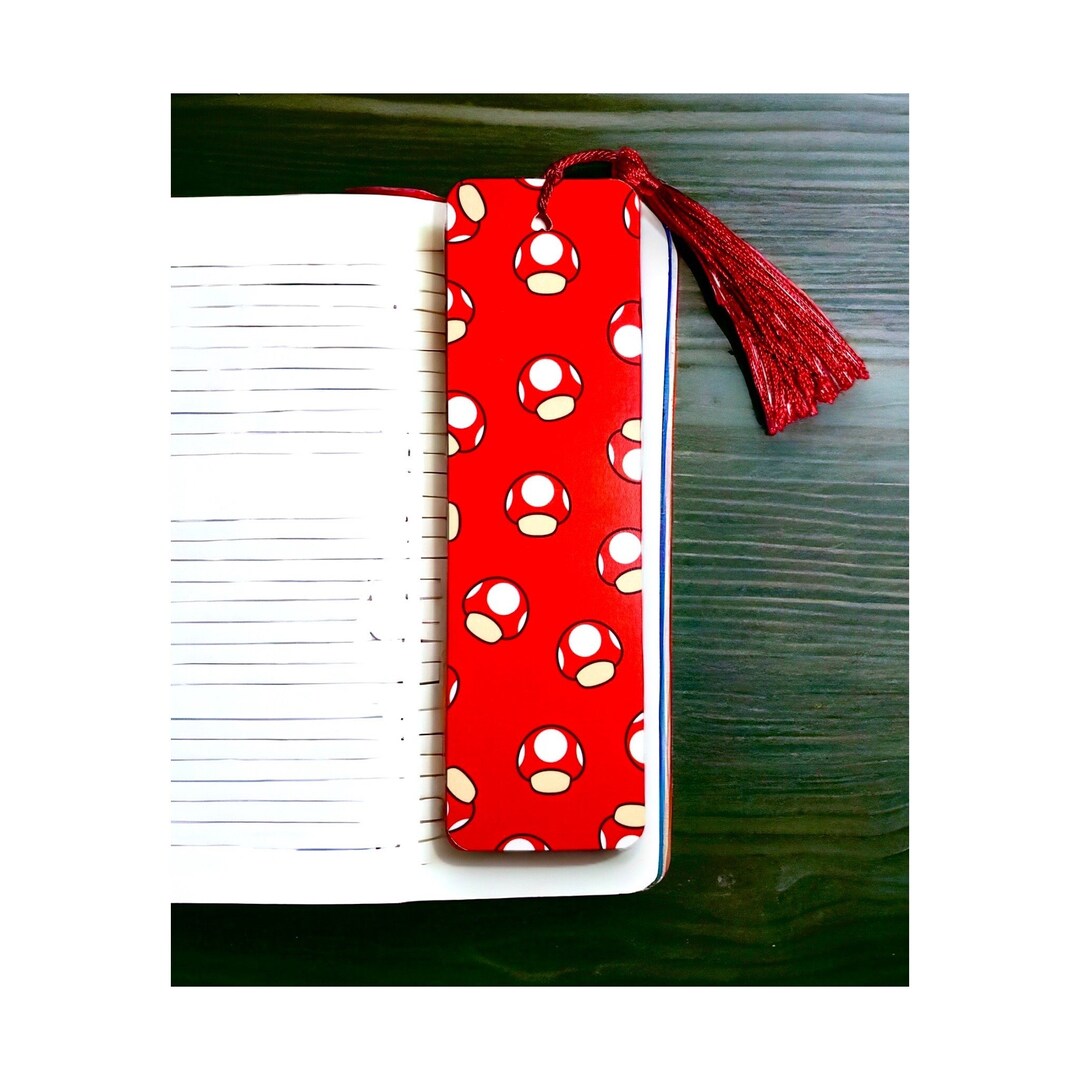 Super Mushroom Bookmarks Video Game Bookmarks, Gaming Merch, Gaming ...