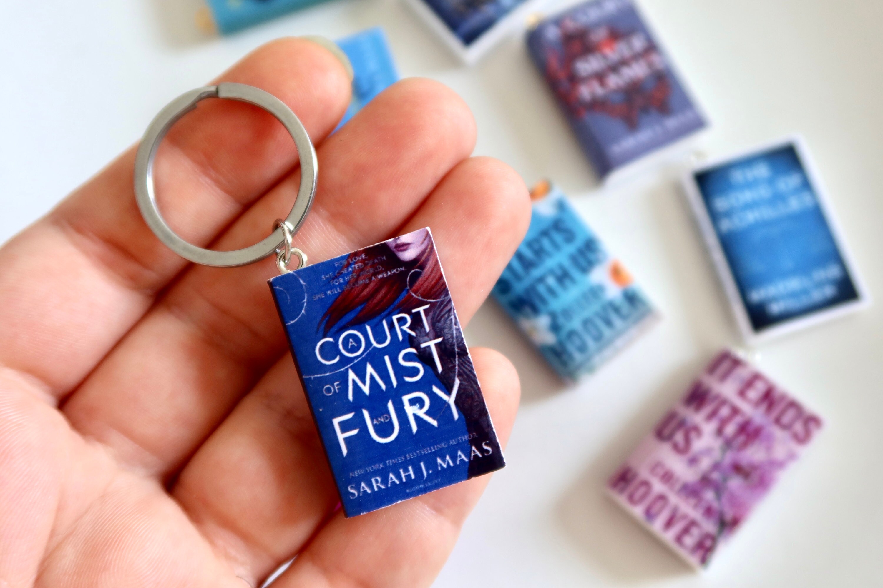 Custom Mini Book Keychain: Personalized Book Lover Gift - Etsy
