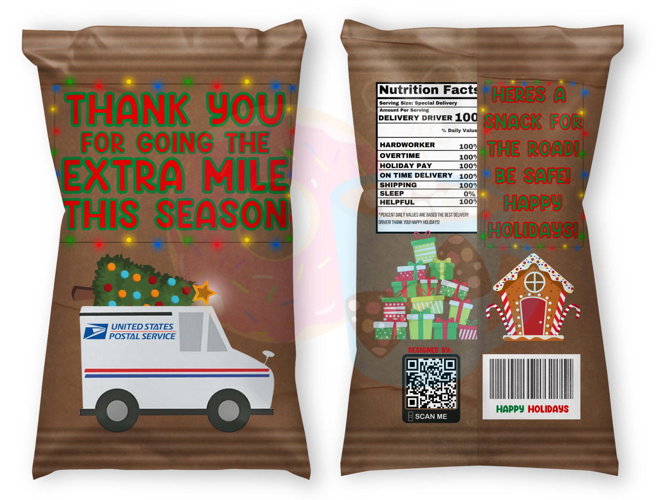 Delivery Driver Thank You Snacks USPS UPS Amazon Prime Fexex Mail ...