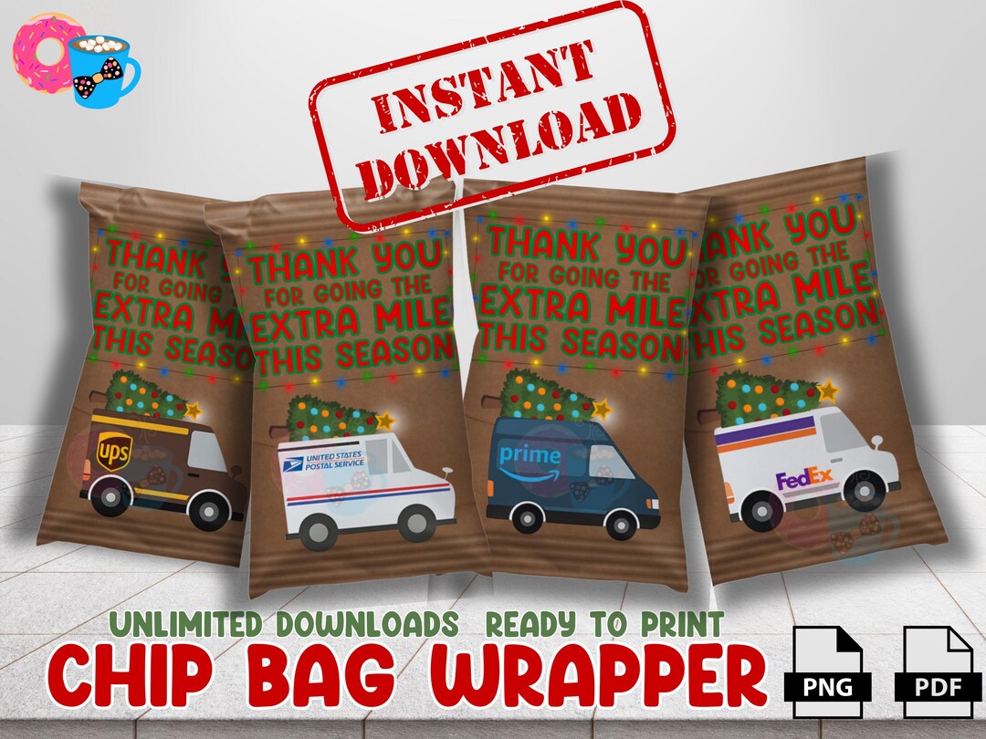 Delivery Driver Thank You Snacks USPS UPS Amazon Prime Fexex Mail ...