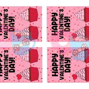 Happy Valentine's Day Chip Bag Wrapper| Valentines Day Juice Labels ...