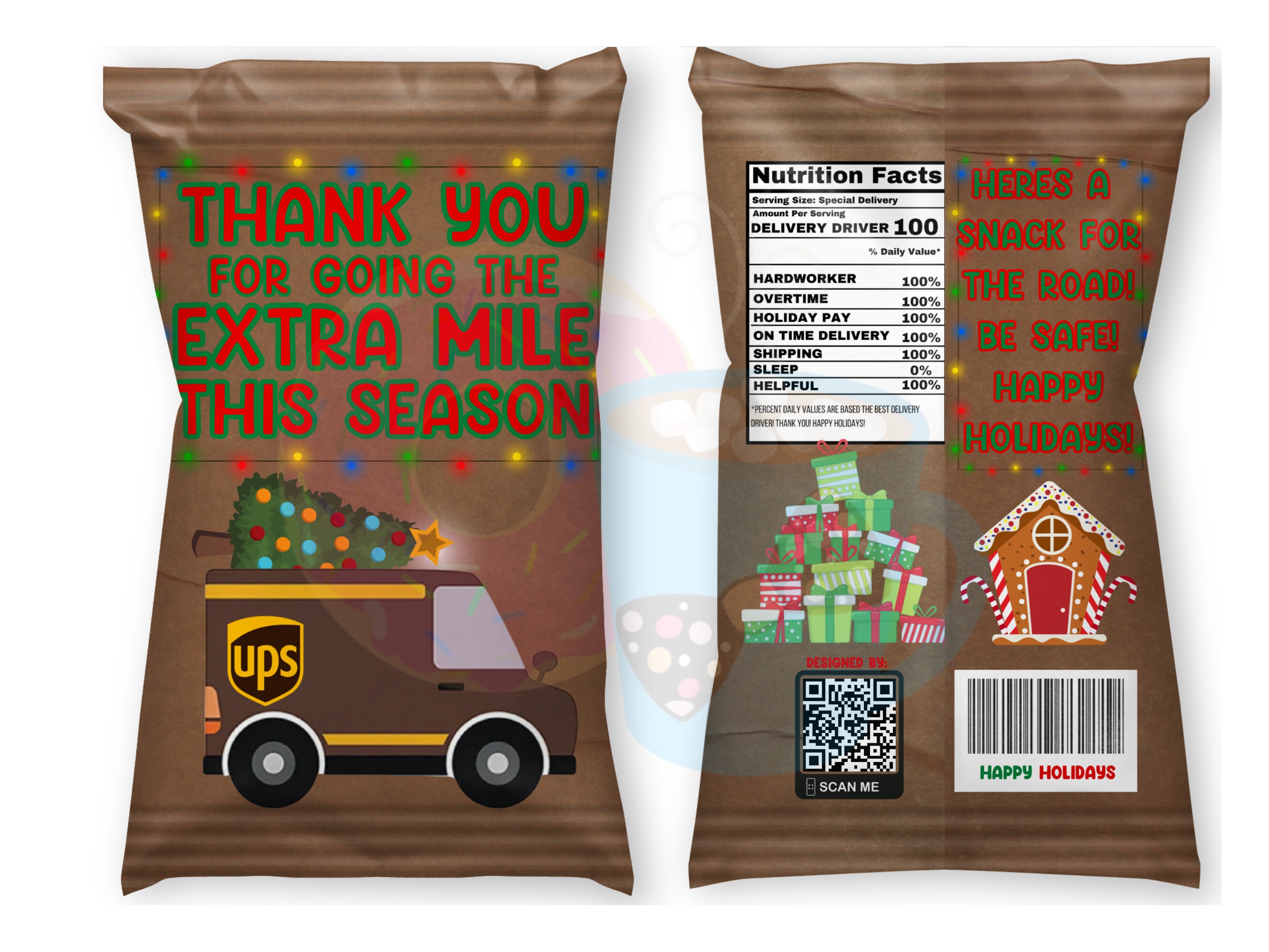Delivery Driver Thank You Snacks USPS UPS Amazon Prime Fexex Mail ...