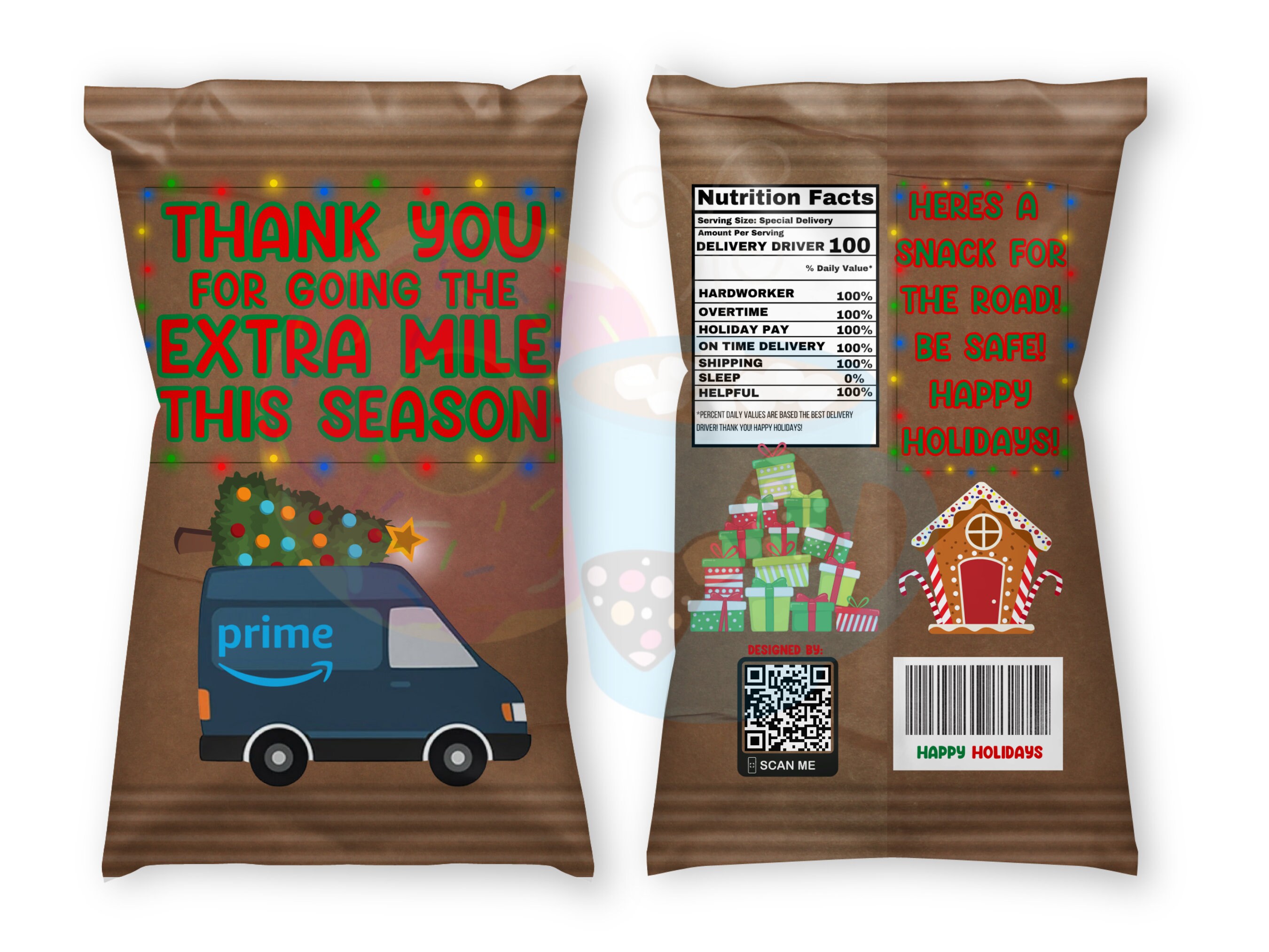 Delivery Driver Thank You Snacks USPS UPS Amazon Prime Fexex Mail ...