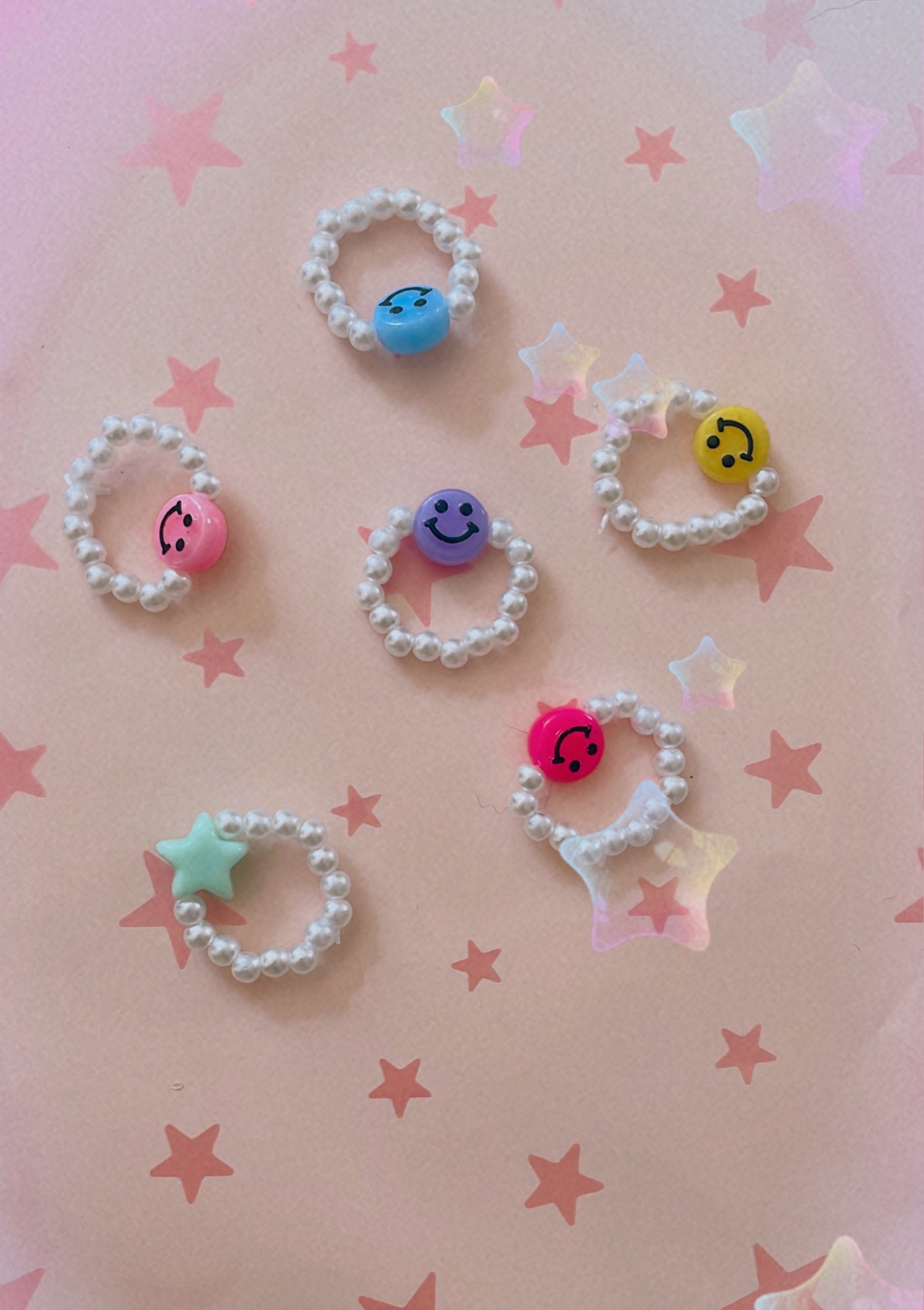 Smiley Face Rings - Etsy