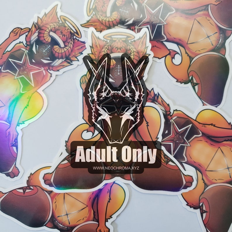 Demon Protogen Thicc Extra Random Sticker With Every Order - Etsy