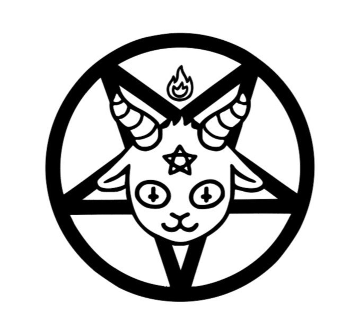 Cute Baphomet SVG | Etsy