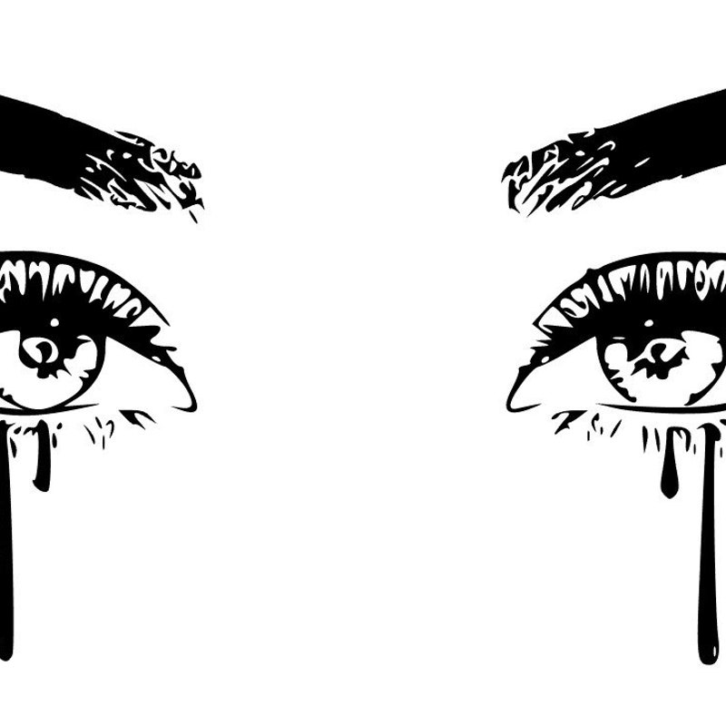 Crying Eye Svg - Etsy UK
