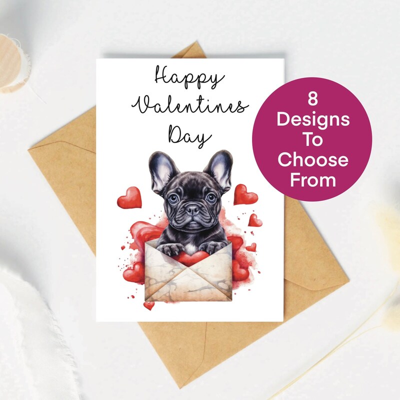 French Bulldog Card - Etsy