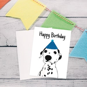 Dalmatian Birthday Card, Dog Card, Card From the Dog - Etsy