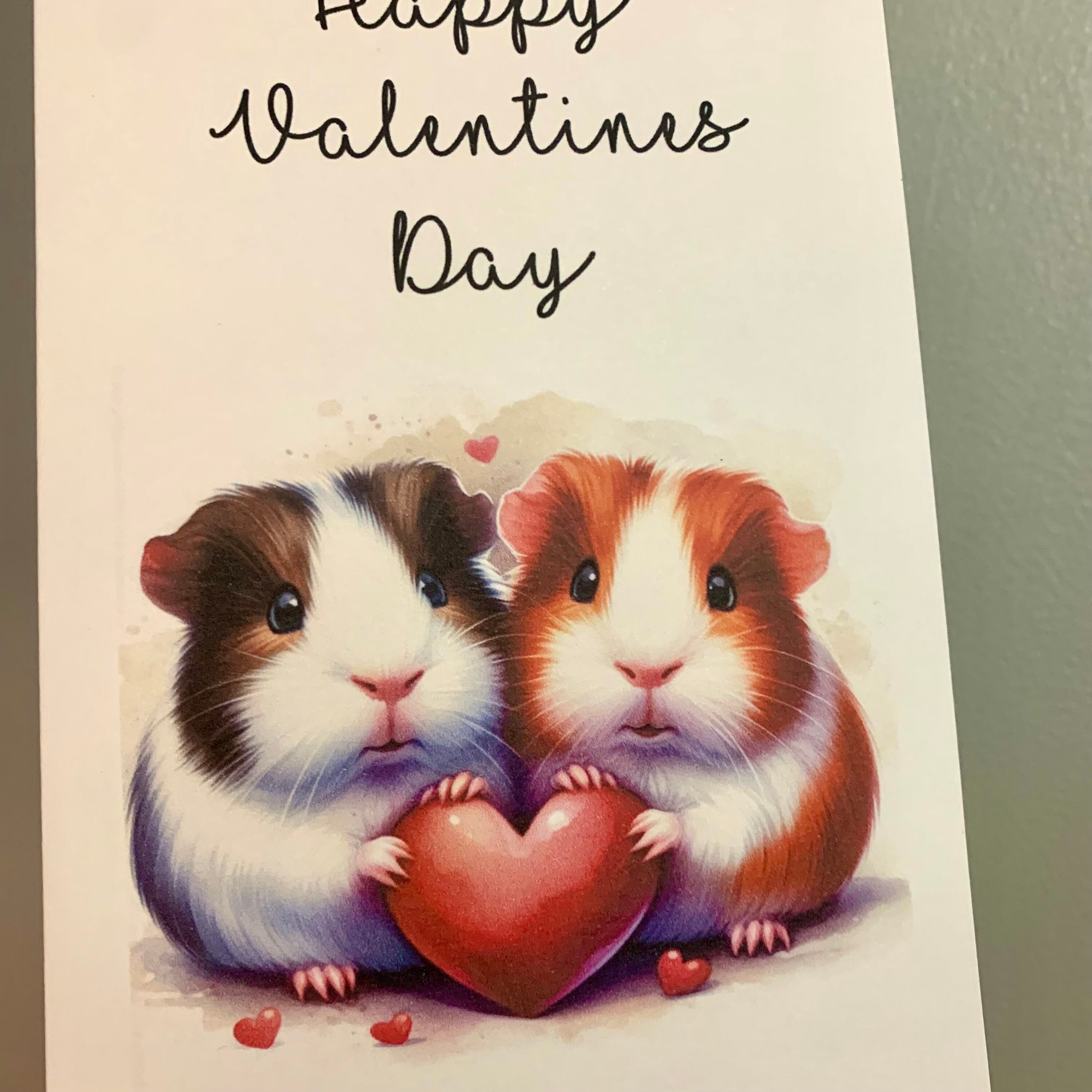 Guinea Pig Valentines Card, Piggy Card for Her, Card From Husband - Etsy