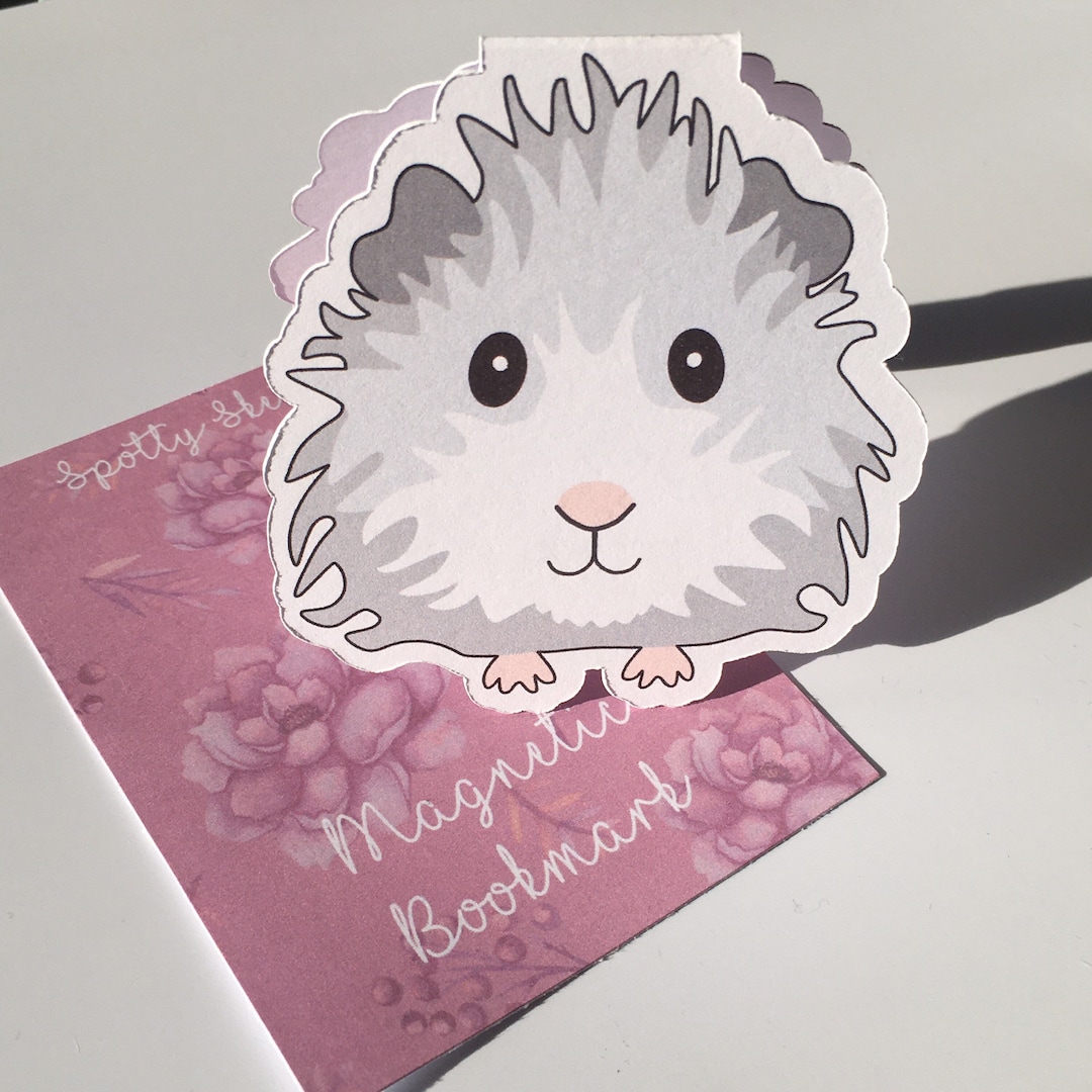 Guinea Pig Magnetic Bookmark: Laminated Animal Lover Gift - Etsy
