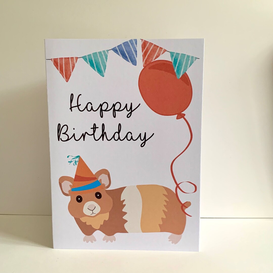 Hamster Birthday Card, Card for Hamster Mum, Card From the Hamster ... Hamster Birthday Card, Card for Hamster Mum, Card From the Hamster ...