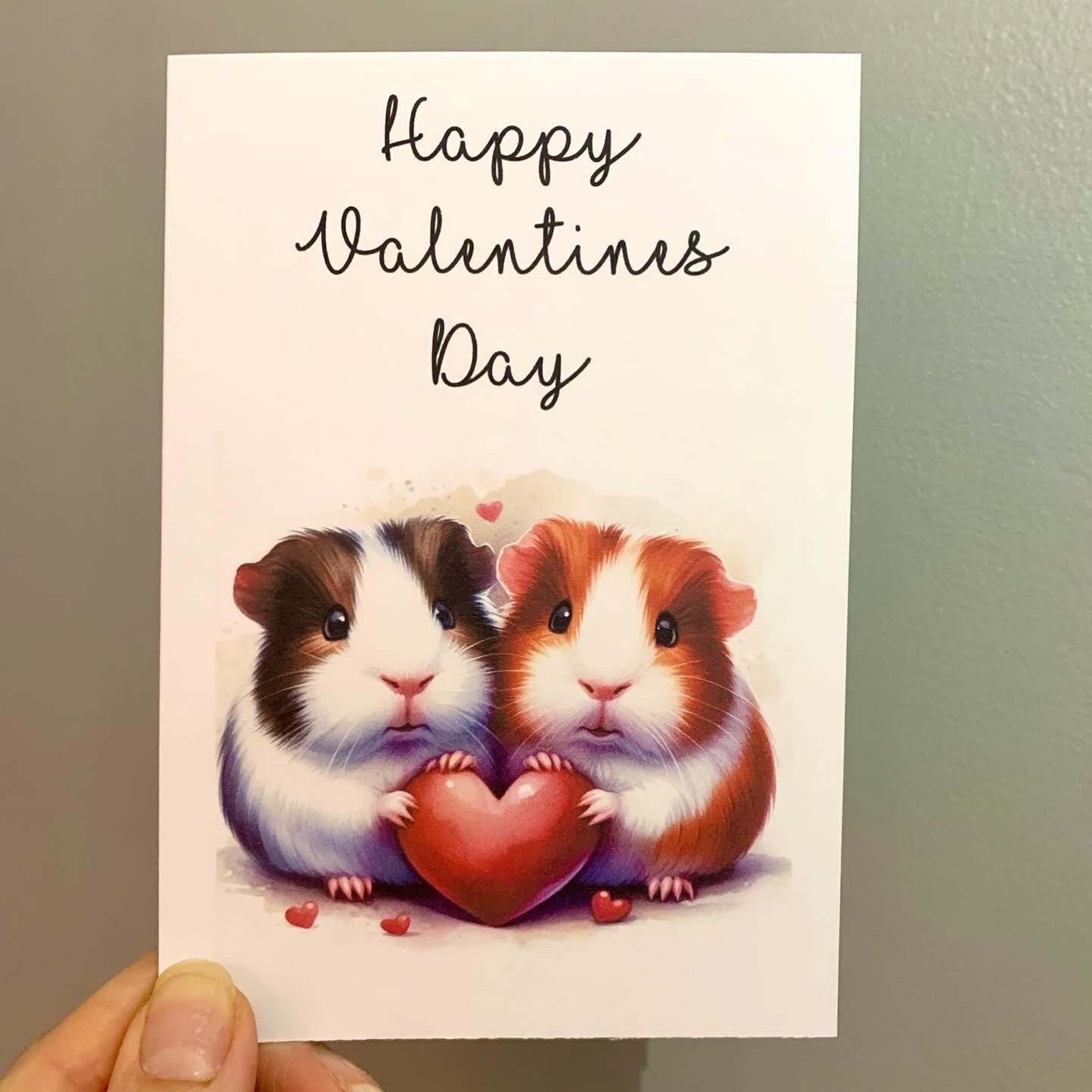 Guinea Pig Valentines Card, Piggy Card for Her, Card From Husband - Etsy
