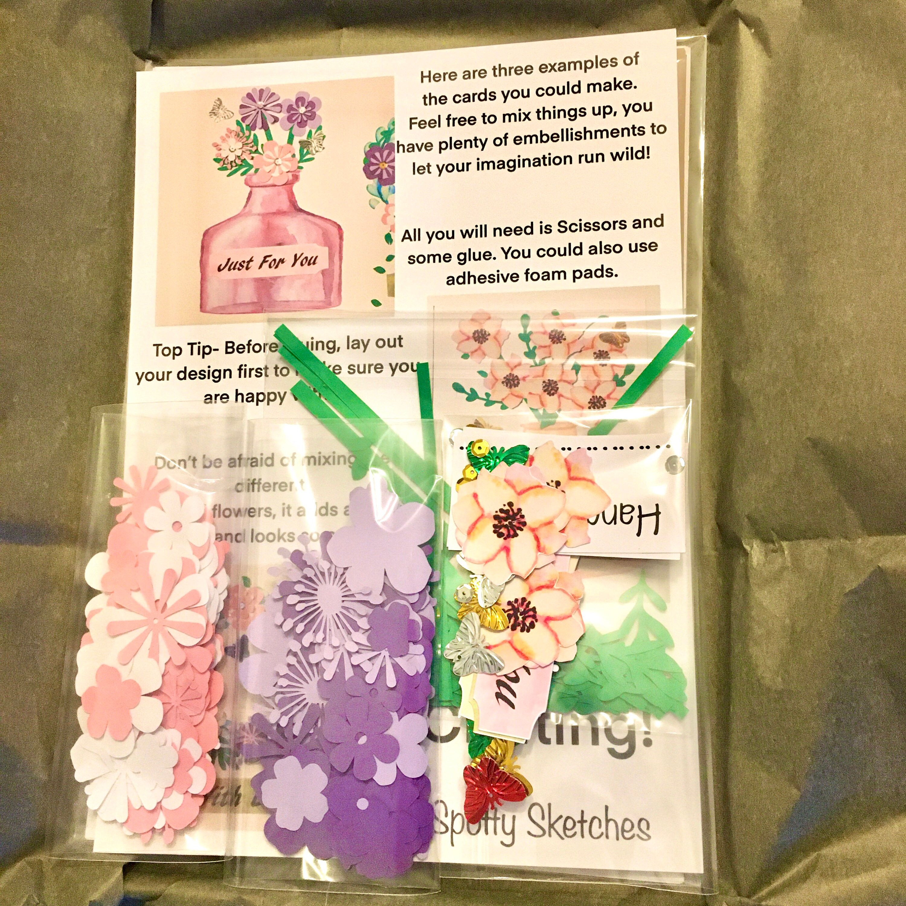 Card Making Kit for Adults, Paper Craft Hamper, Letter Box Gift for Her ...