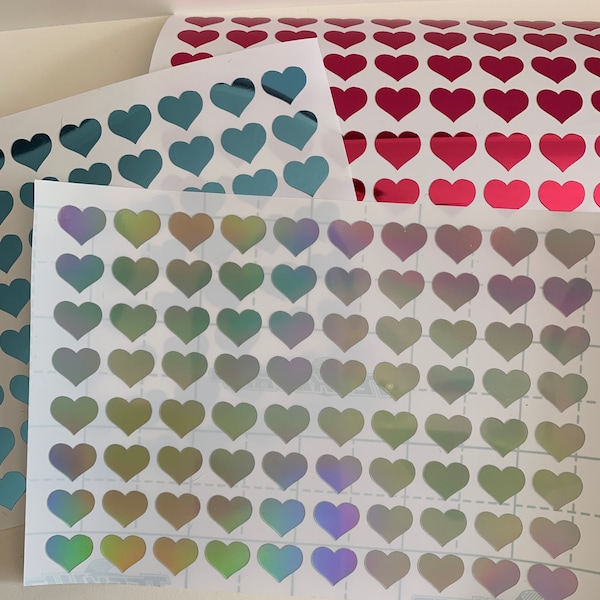 Hearts Stars Stickers - Etsy UK